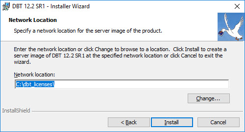 Installing a Network License using a Server-Image